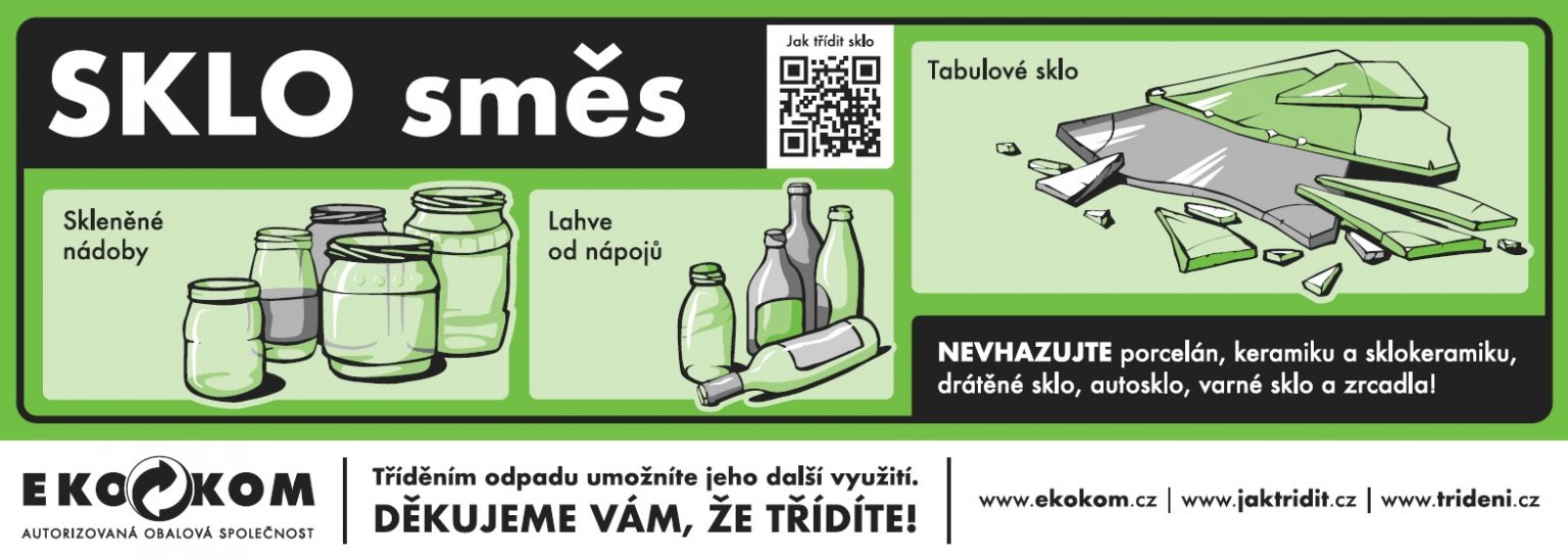 Samolepka SKLO směs – EKO-KOM